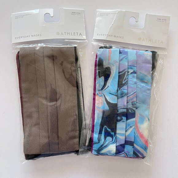 Athleta | Accessories | New Athleta Everyday Cloth Face Masks One Size ...